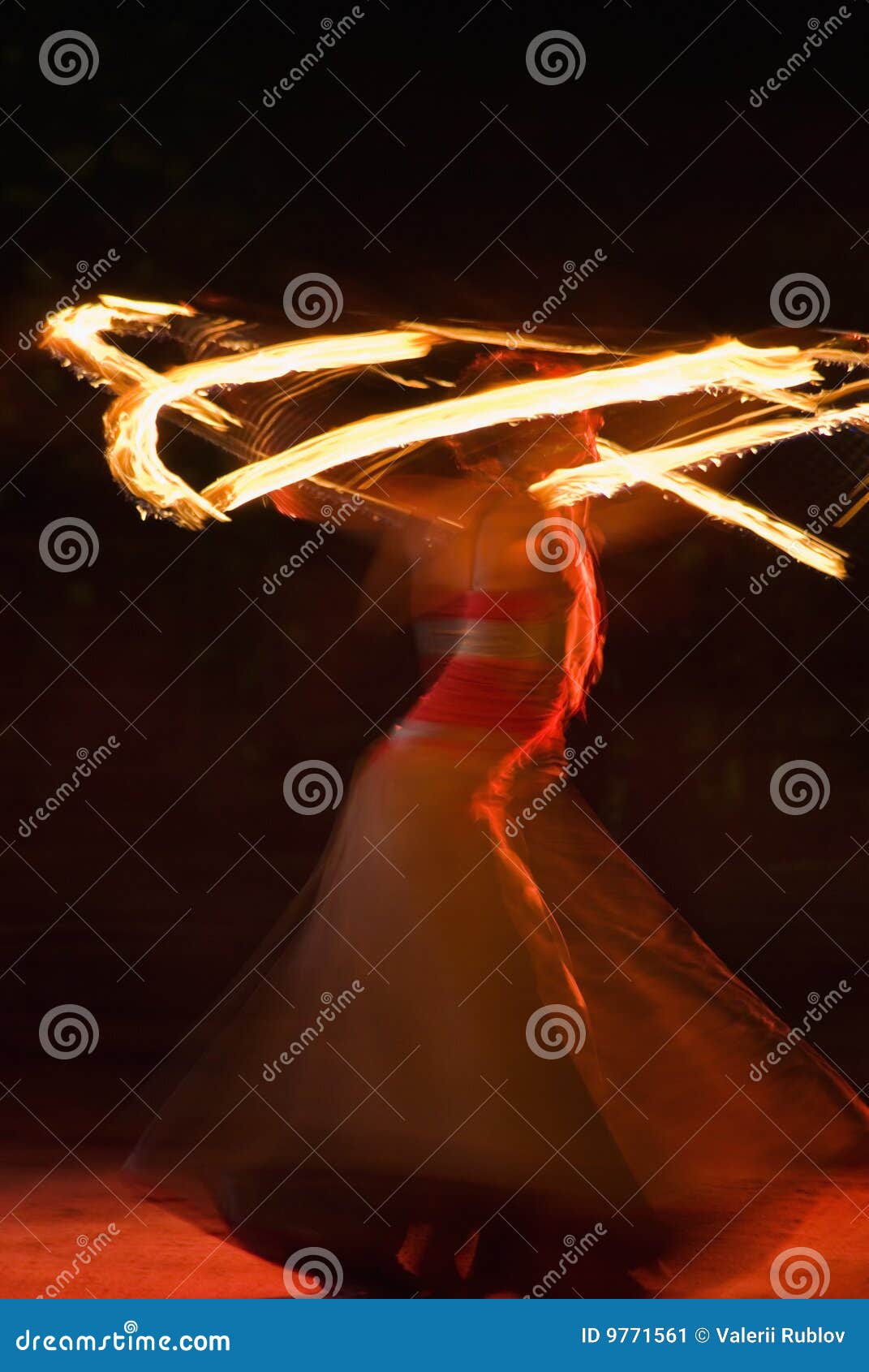 Fire dance stock image. Image of fakir, awesome, beach - 9771561