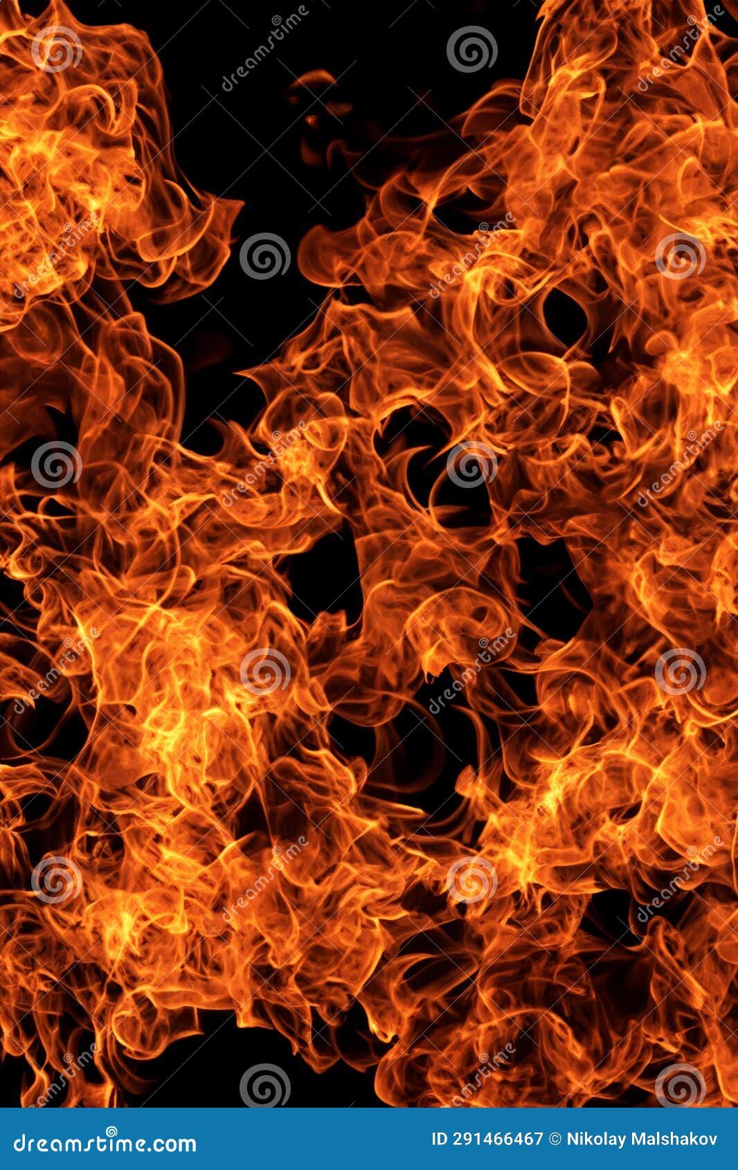 Fire Dance: Flames in the Darkness Stock Illustration - Illustration of ...