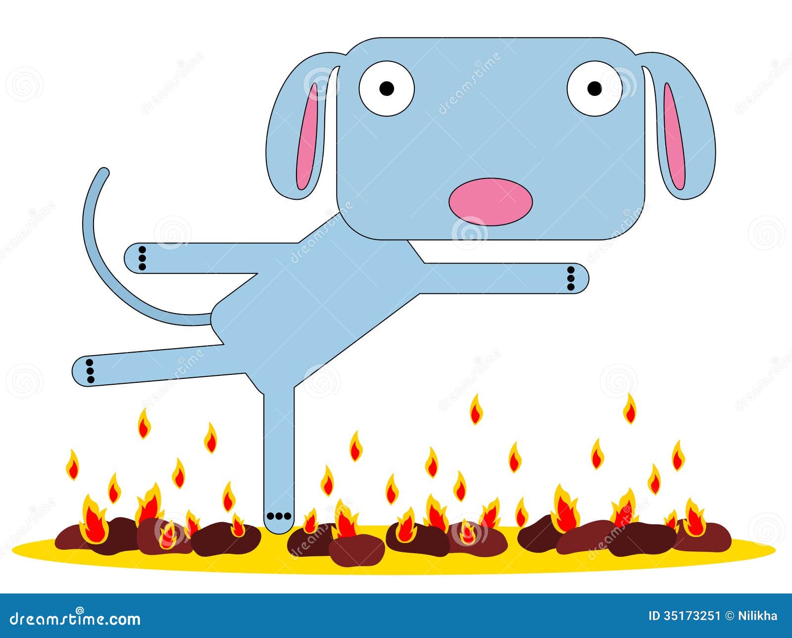 Fire dance stock illustration. Illustration of fire, heat - 35173251