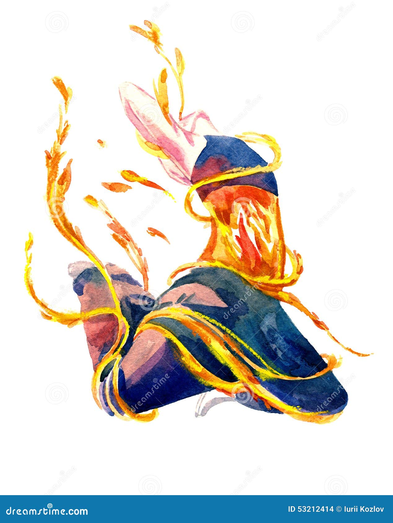 Fire dance stock illustration. Illustration of activity - 53212414