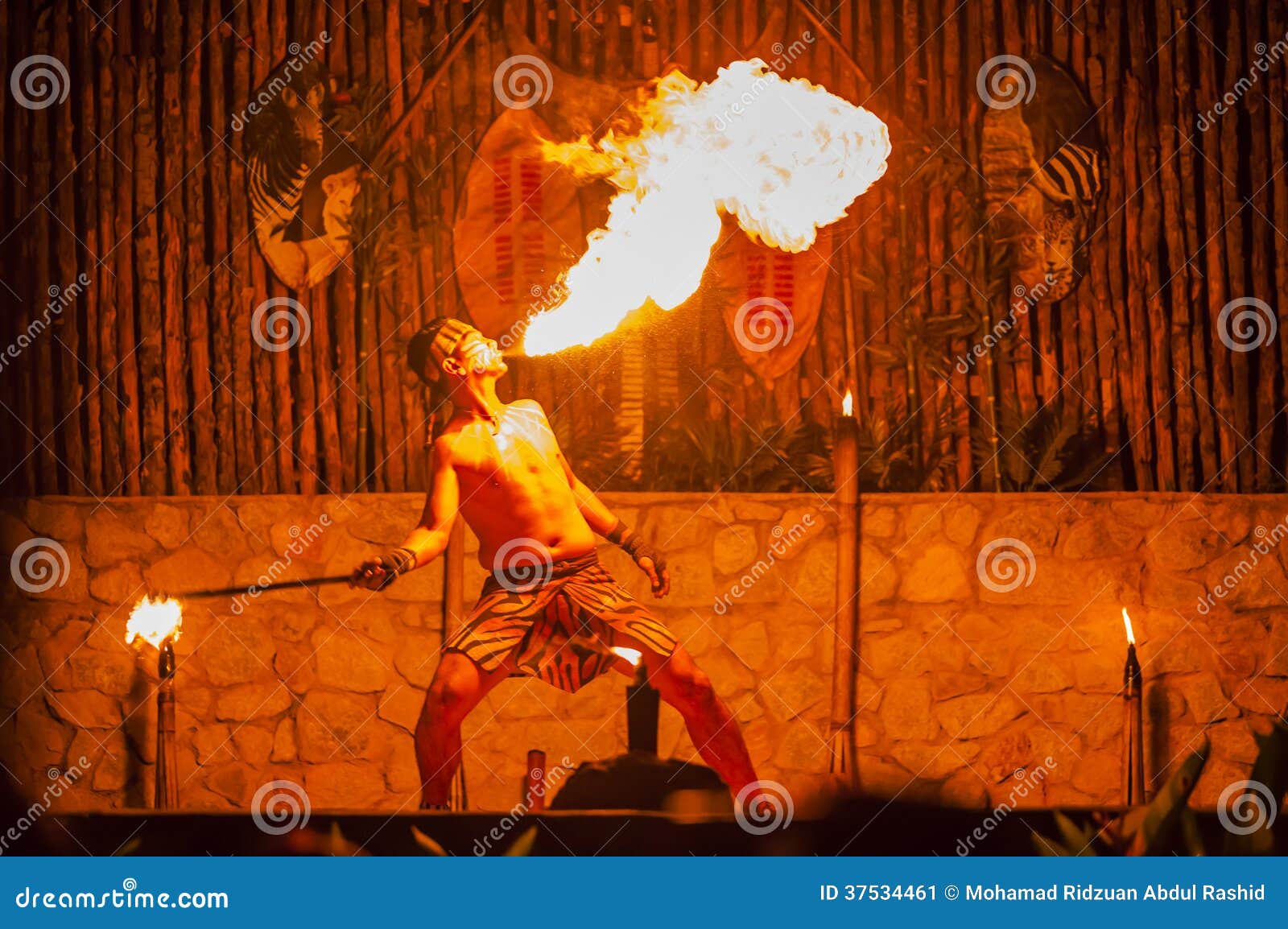 Fire Dancer editorial photo. Image of danger, flame, editorial - 37534461