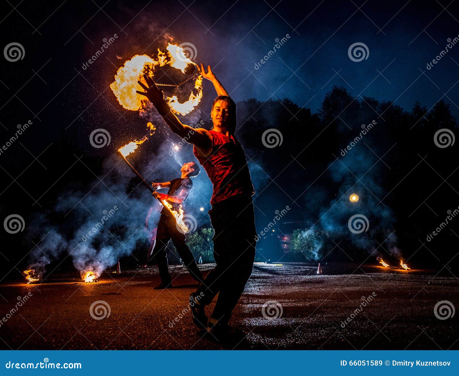 Fire Dancer editorial stock image. Image of thailand - 66051589