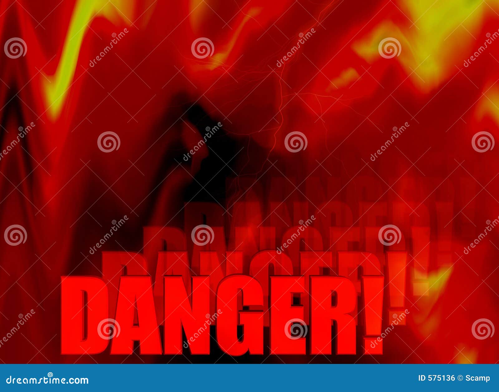Fire Danger Abstract stock illustration. Illustration of season - 575136