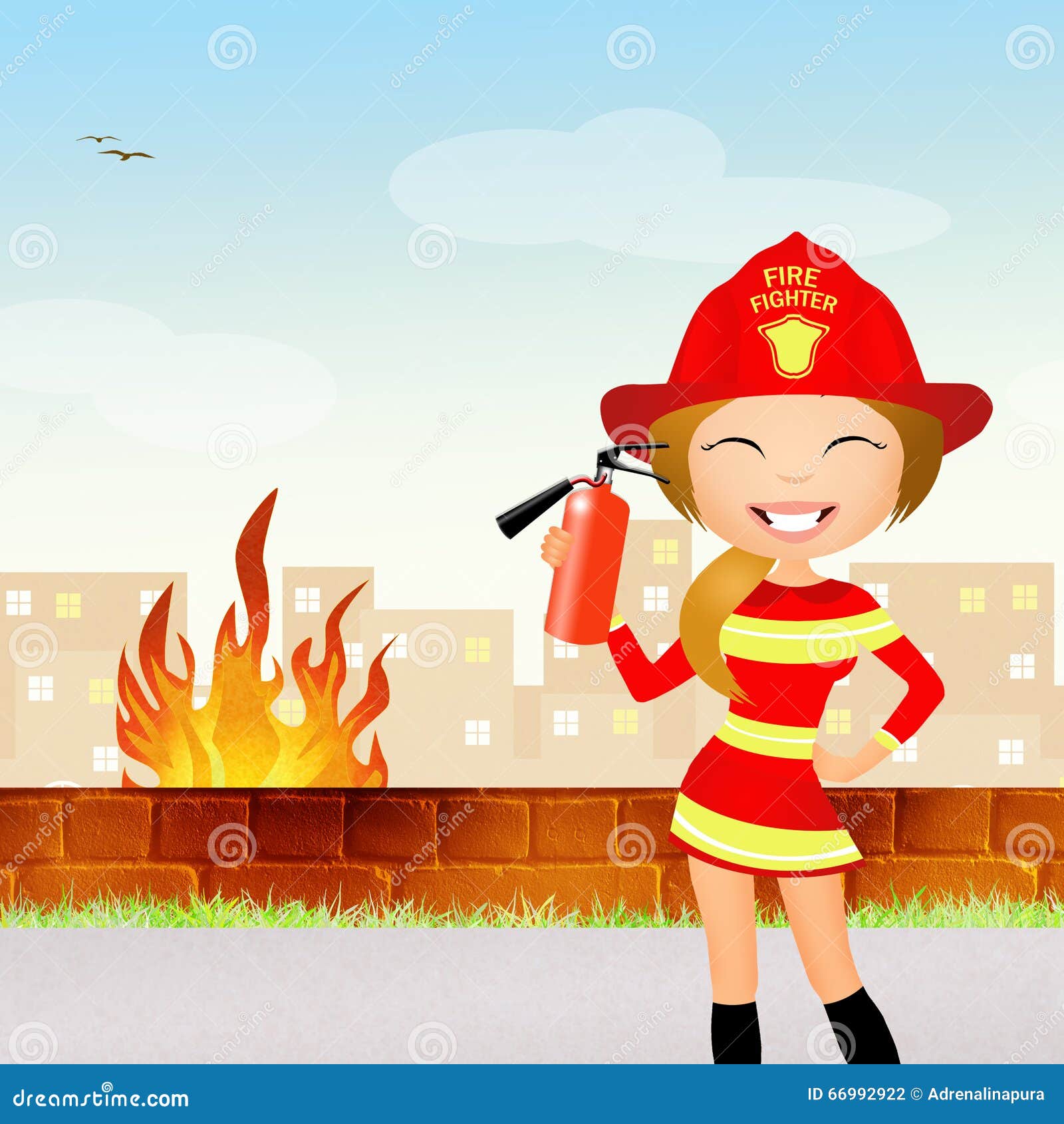 Fire Danger Safety Sign Icon Cartoon Vector | CartoonDealer.com #79063299
