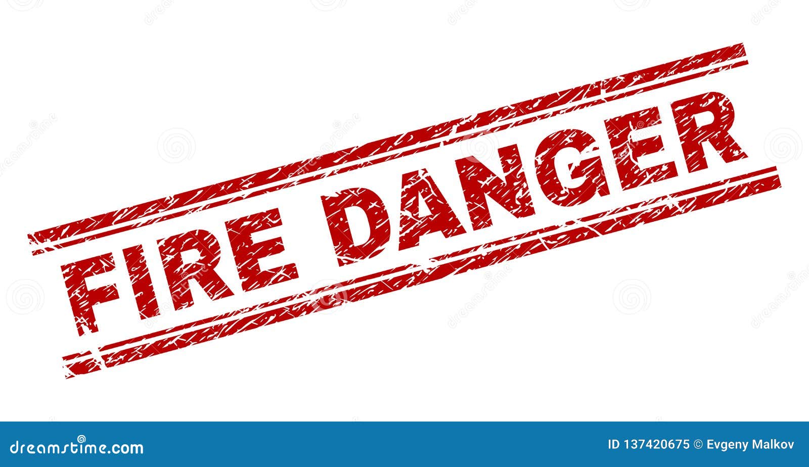 Grunge Textured FIRE DANGER Stamp Seal Stock Vector - Illustration of ...