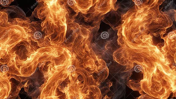 Fire in the Dark Bold Fire Flames Stock Illustration - Illustration of ...