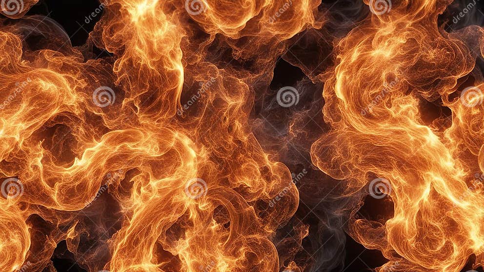 Fire in the Dark Bold Fire Flames Stock Illustration - Illustration of ...