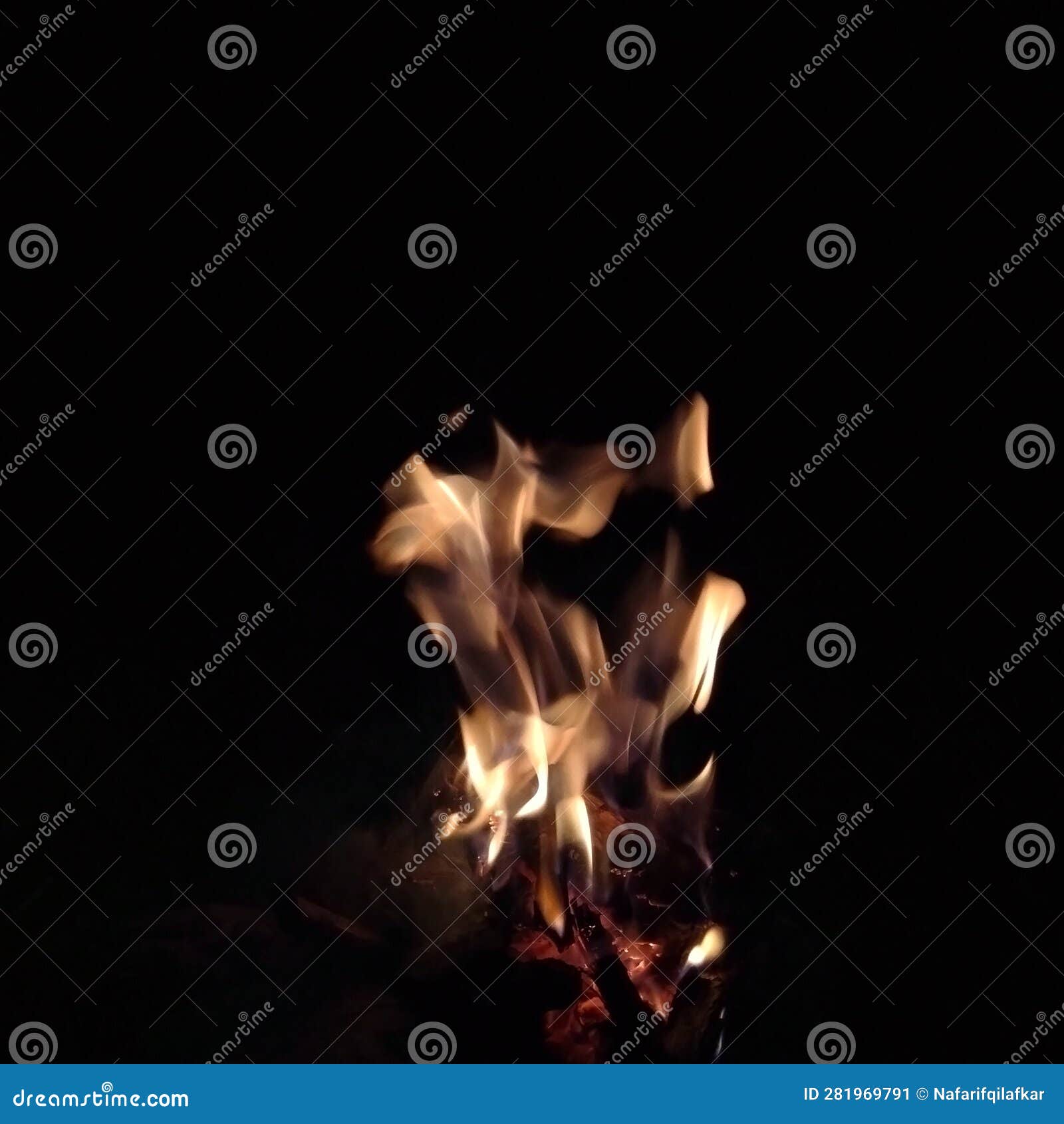 Fire , Dark , Evening, Calm ,smoldering Stock Image - Image of ...