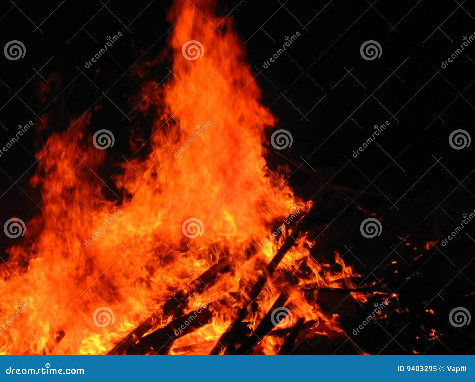 Fire In Darkness Picture. Image: 9403295