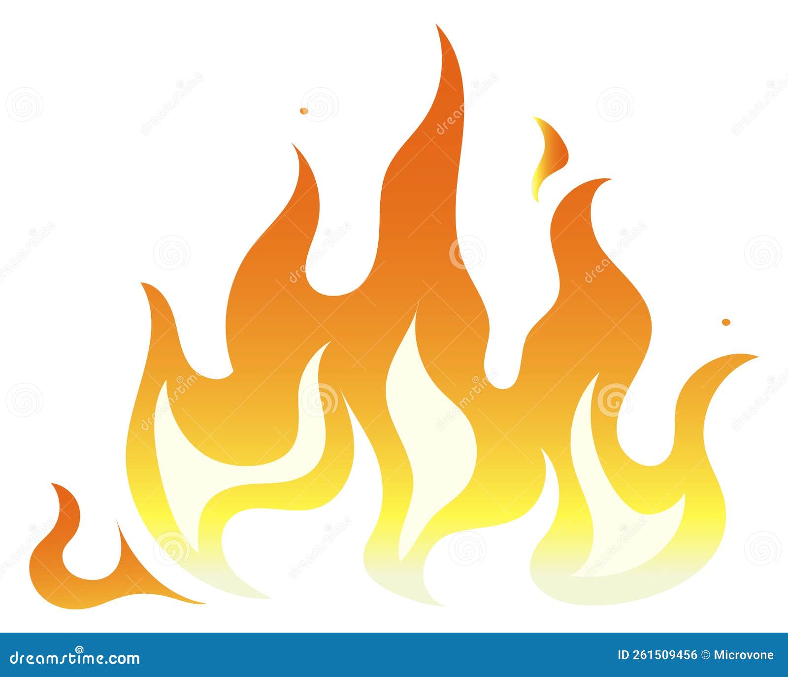 Fire Decal. Gradient Flame Symbol Stock Vector - Illustration of ...