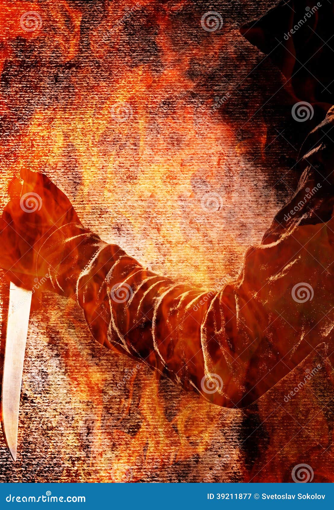 Fire demon stock image. Image of flames, death, fantasy - 39211877