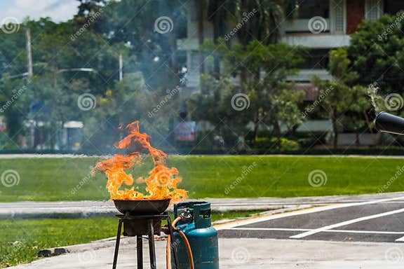 Fire demonstration stock image. Image of demonstrators - 245844743