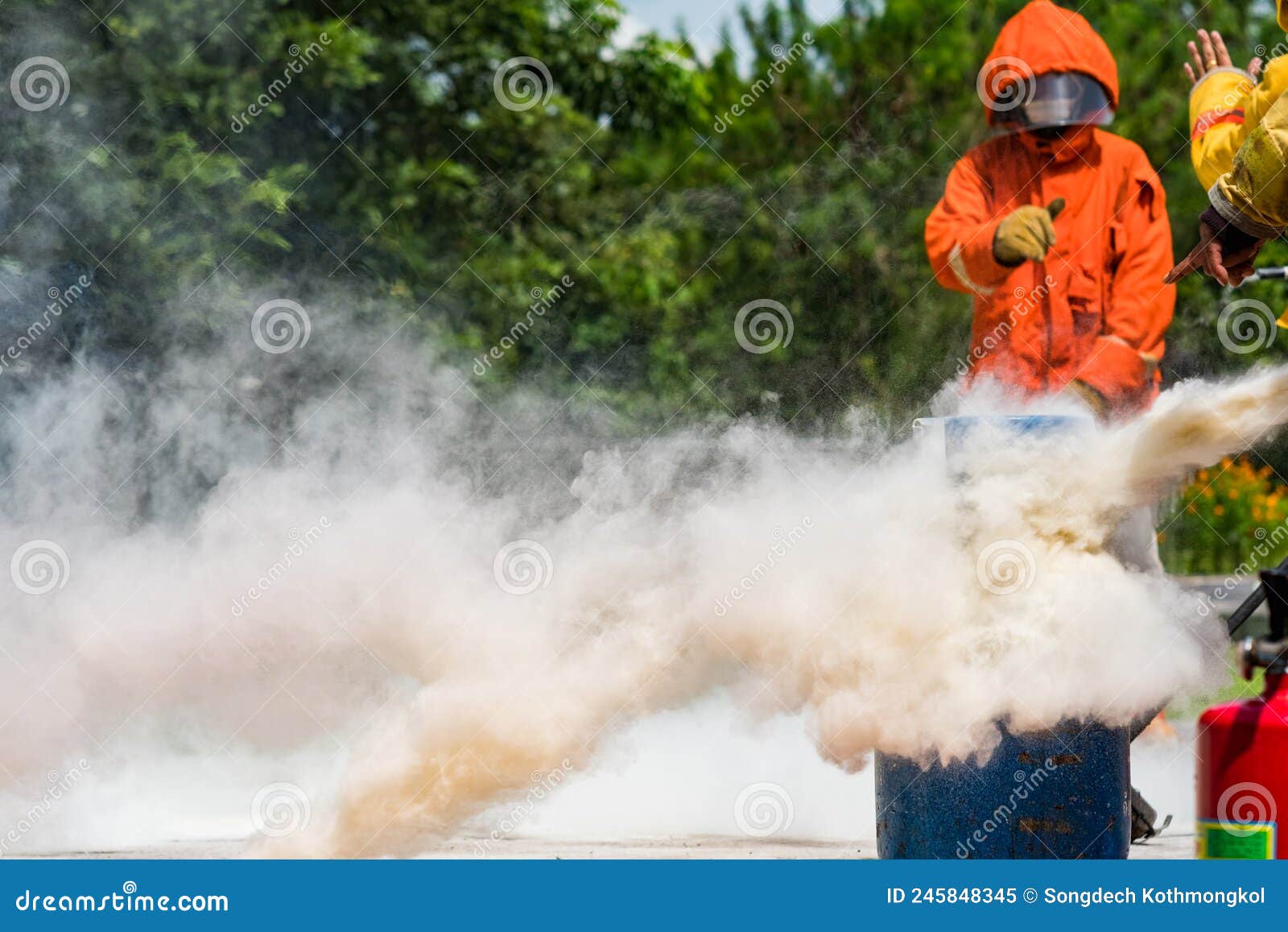 Fire demonstration stock image. Image of demonstrators - 245848345
