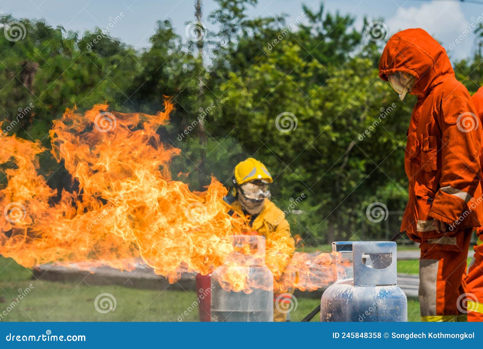 Fire demonstration stock photo. Image of rally, danger - 245848358