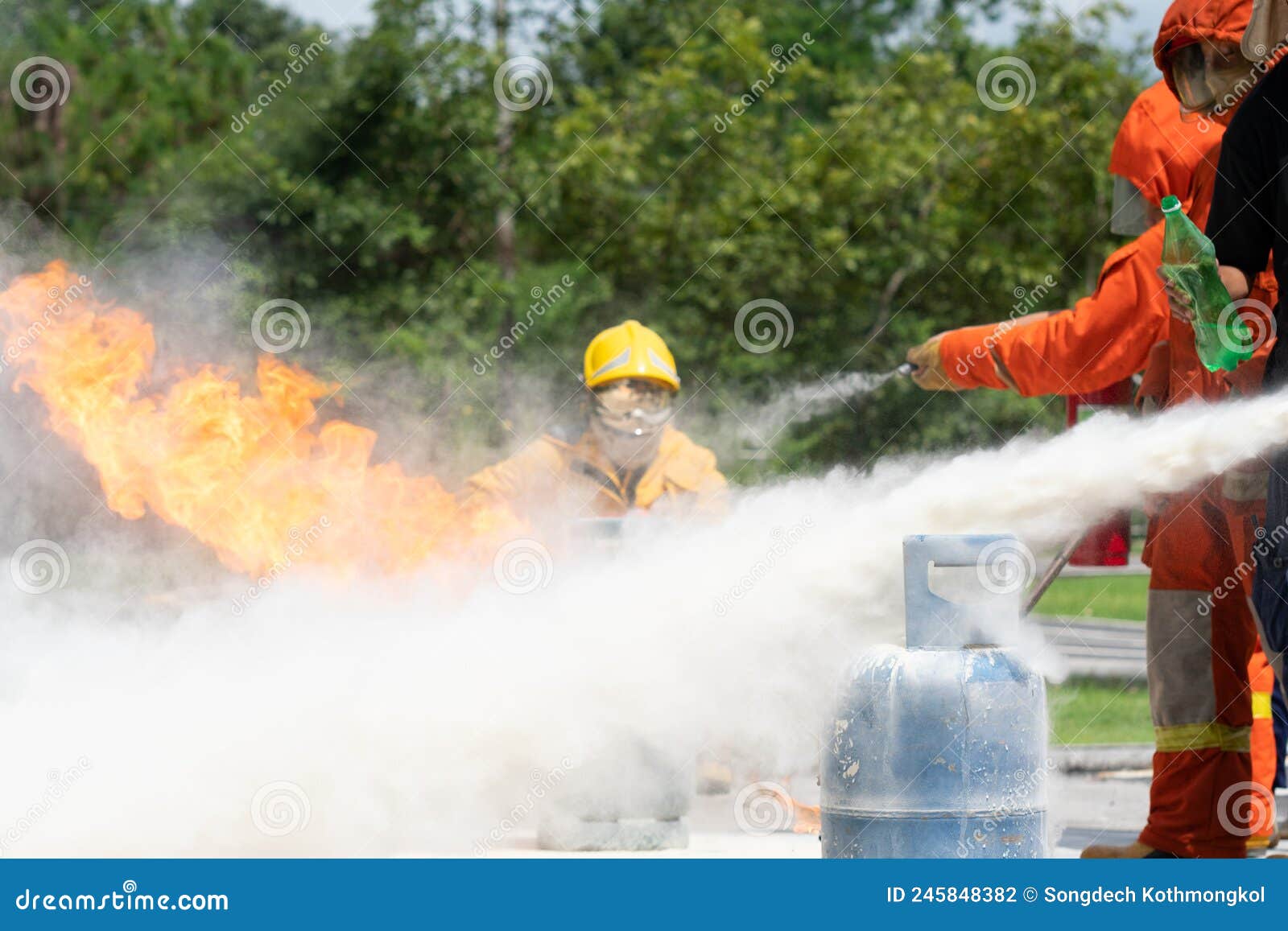 Fire demonstration stock photo. Image of security, protests - 245848382