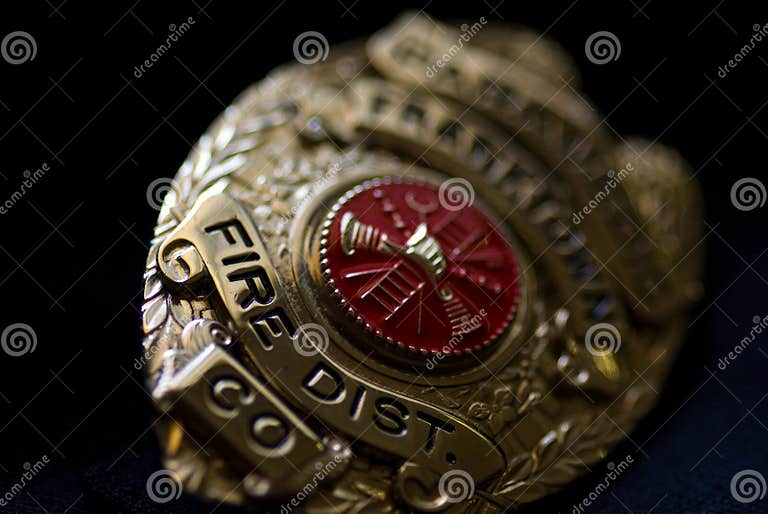 Fire Department Badge stock image. Image of closeup, fireman - 10965865