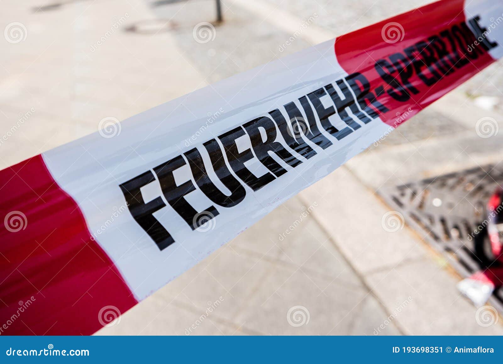Fire Department Restricted Zone Band Stock Image - Image of triangle ...