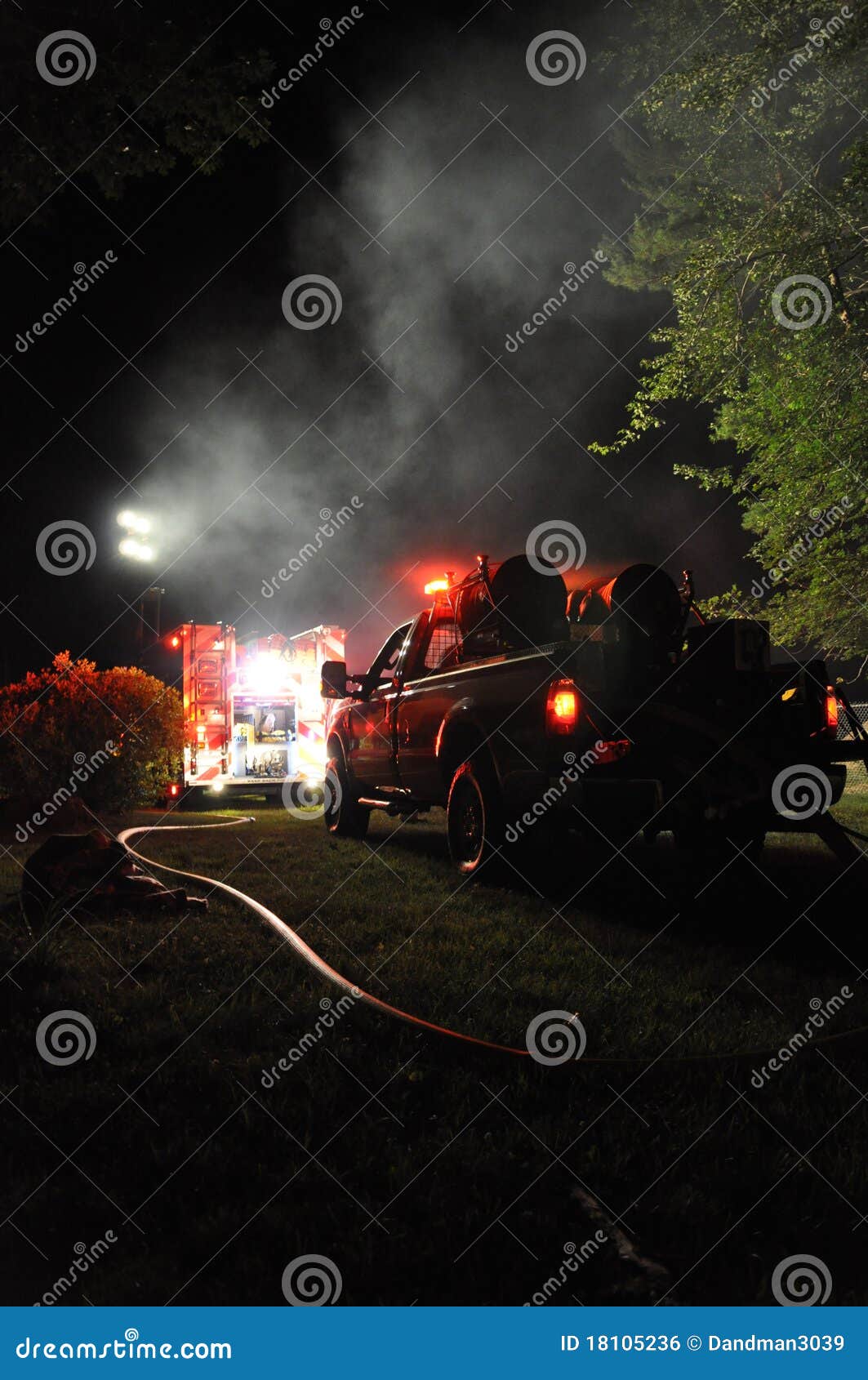 Fire Department on Scene stock photo. Image of cemetery - 18105236