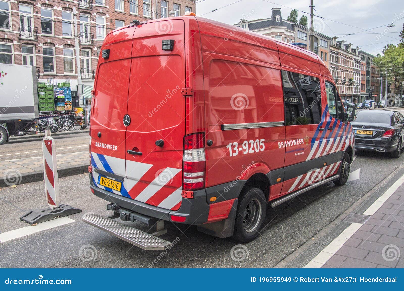 Fire Department Van at Amsterdam the Netherlands 2018 Editorial Stock ...