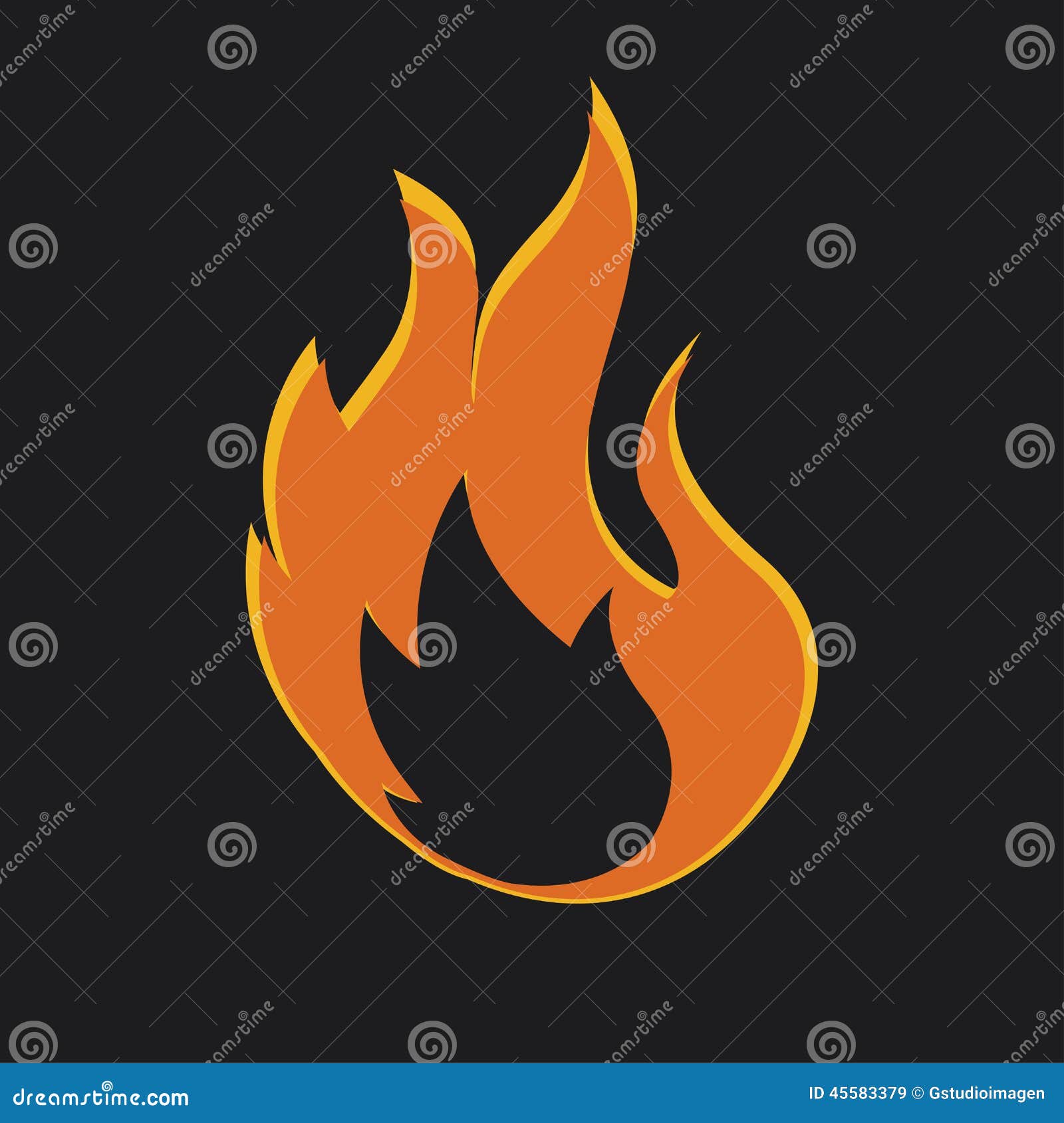 Fire design stock vector. Illustration of protection - 45583379