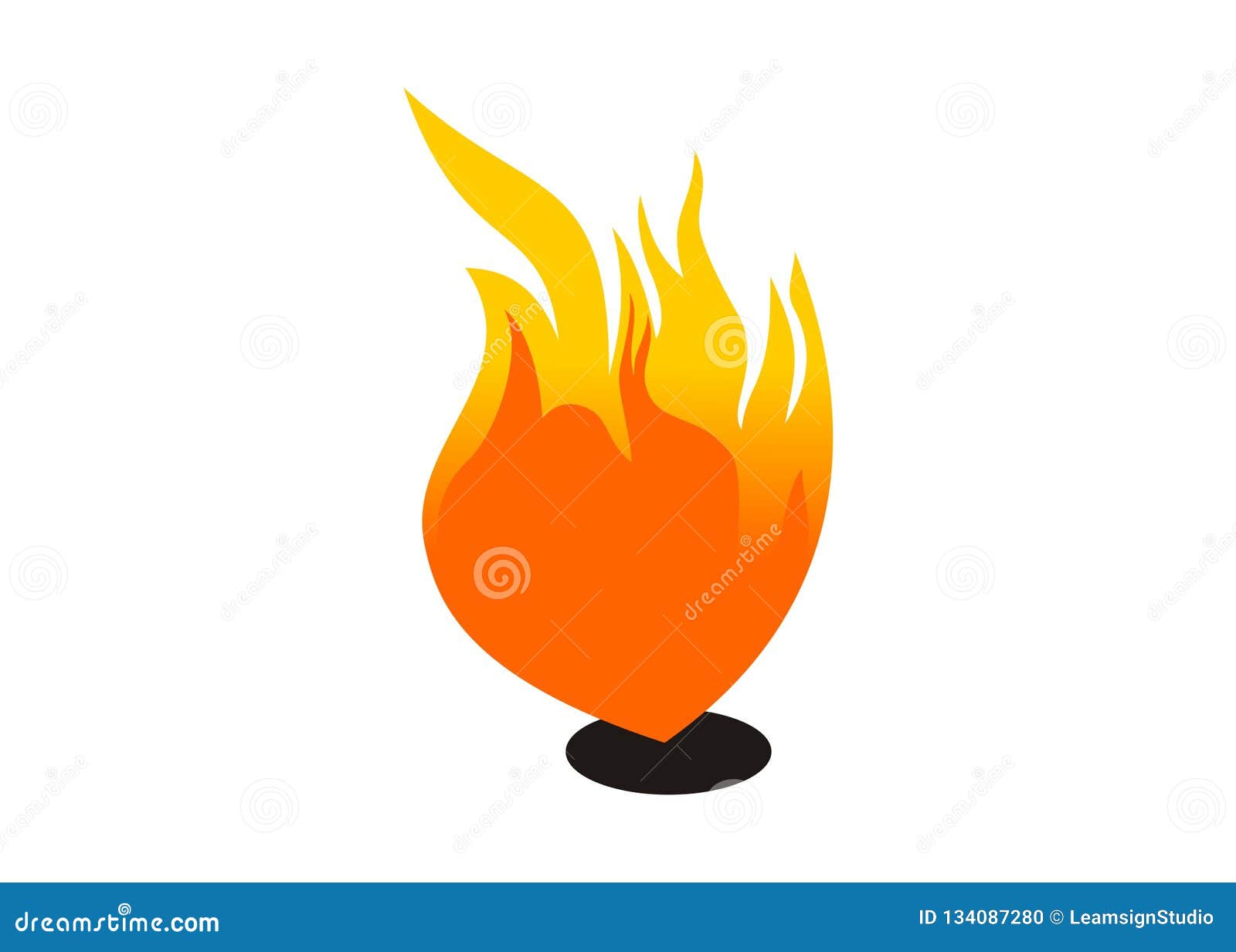 Fire element design vector stock vector. Illustration of format - 134087280