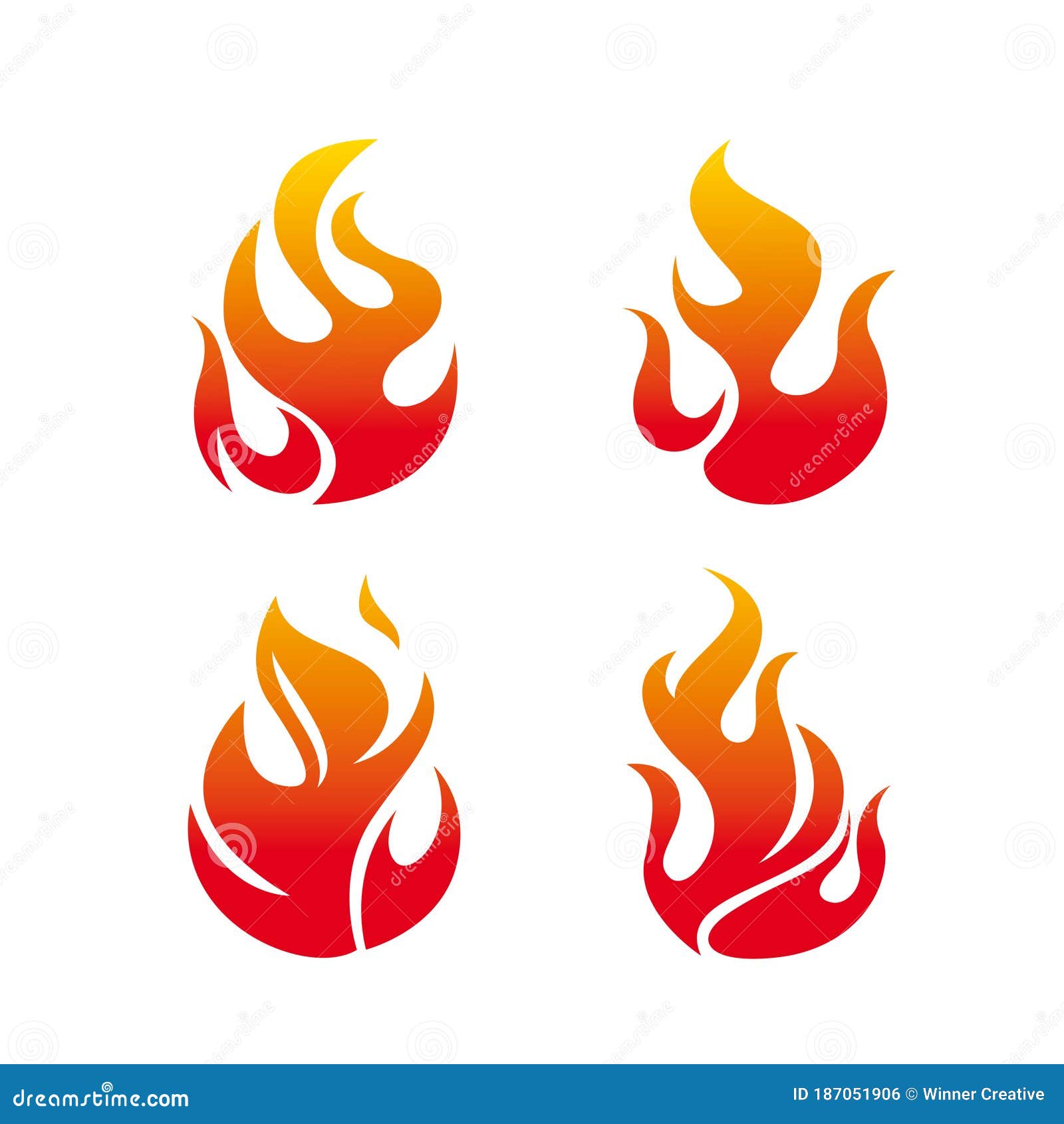 Fire Design Vector stock vector. Illustration of isolated - 187051906