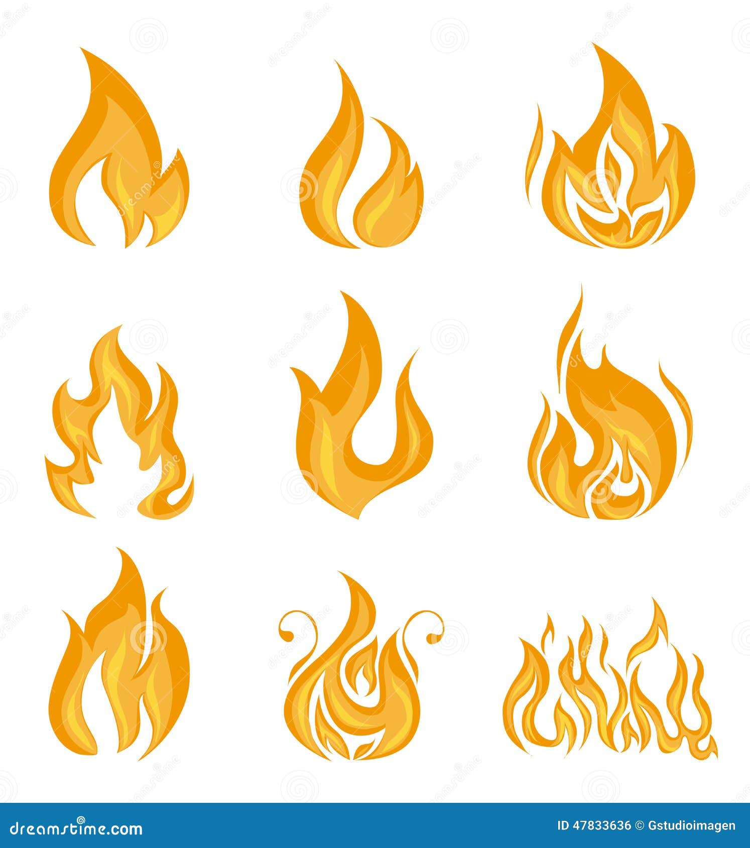Fire design stock vector. Illustration of emblem, bonfire - 47833636