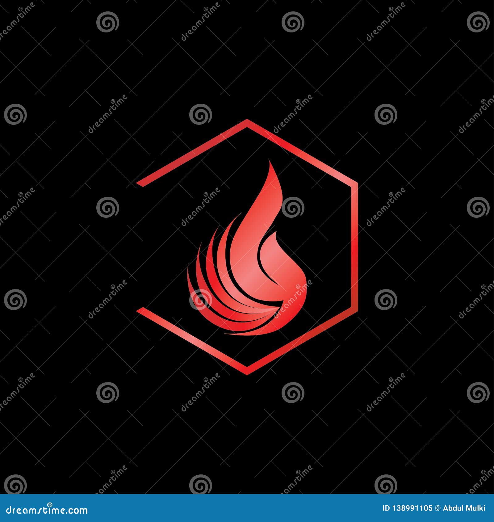 Fire Logo Design stock vector. Illustration of fiery - 138991105
