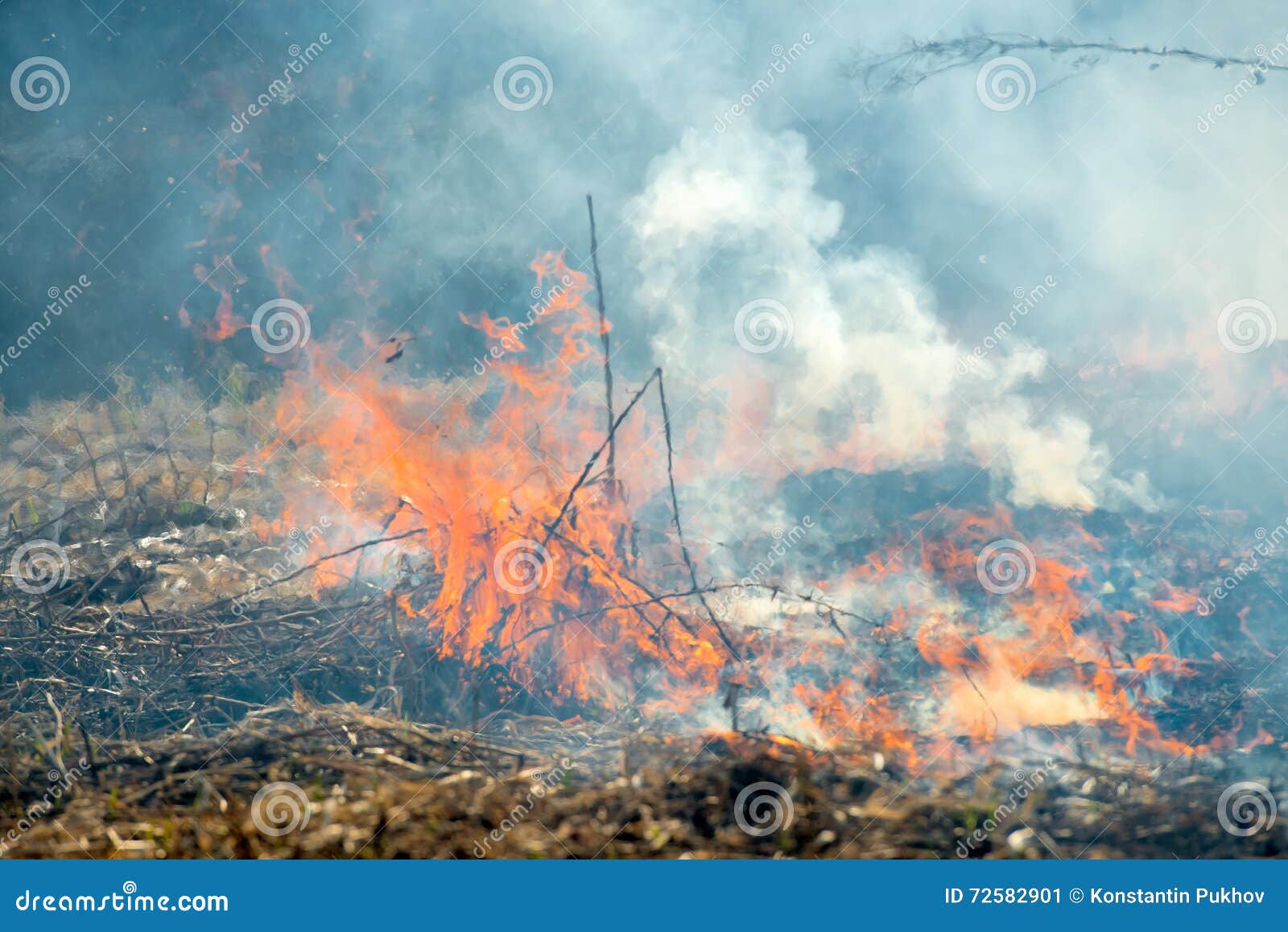 Fire destroys everything stock image. Image of global - 72582901