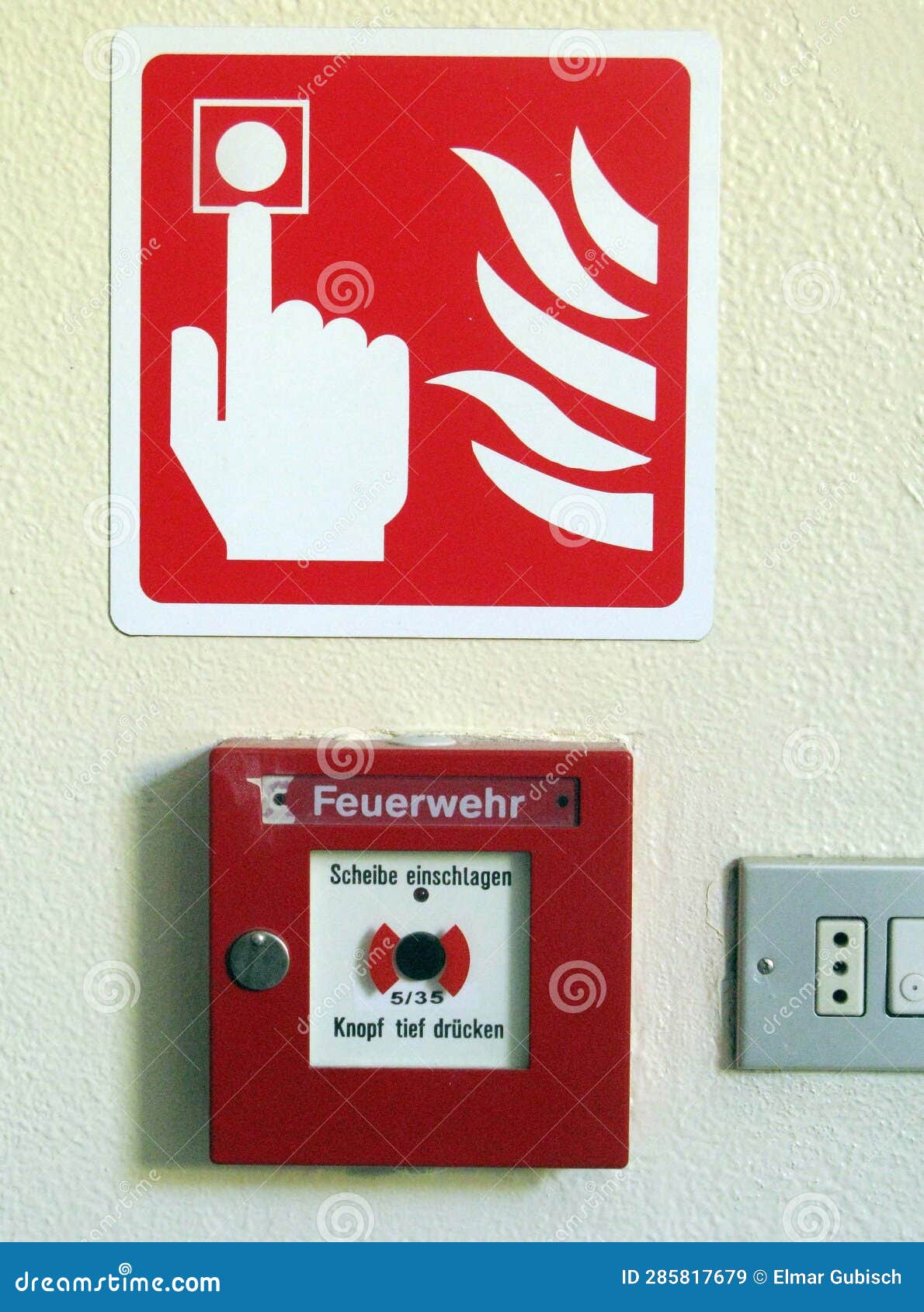 Fire Detector or Fire Alarm Stock Image - Image of firefighting ...