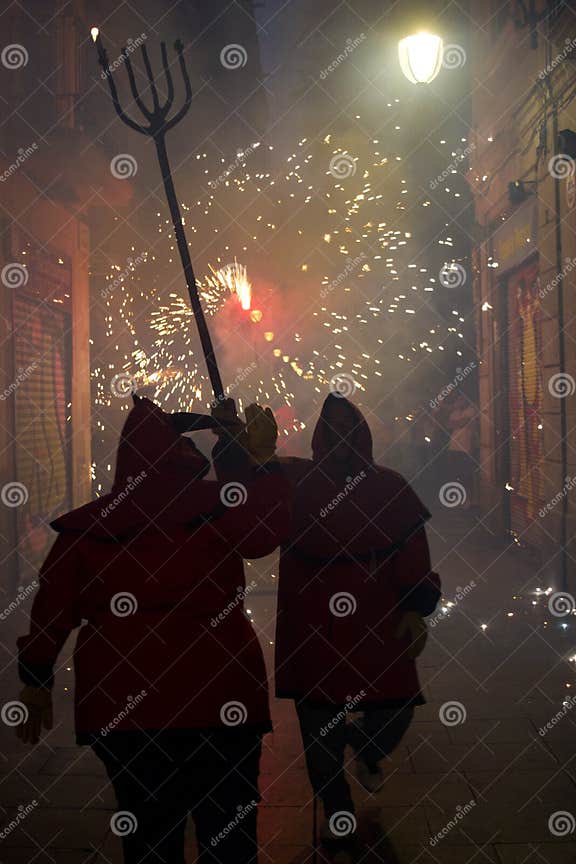 Fire Devils editorial photography. Image of culture, europe - 20379292