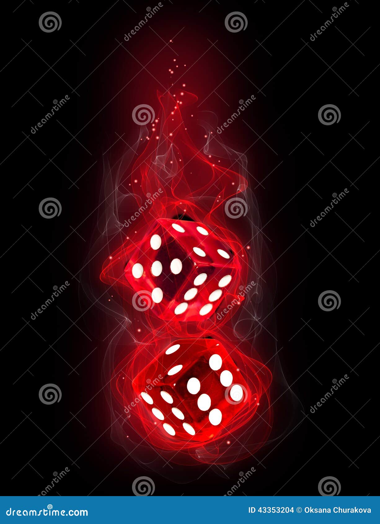 Fire dice stock illustration. Illustration of jackpot - 43353204