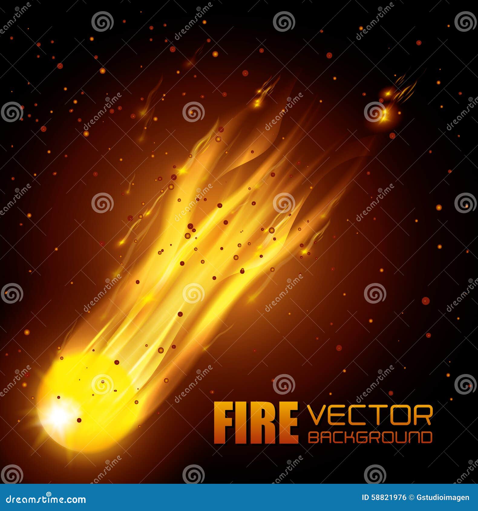 Fire digital design. stock illustration. Illustration of ignite - 58821976