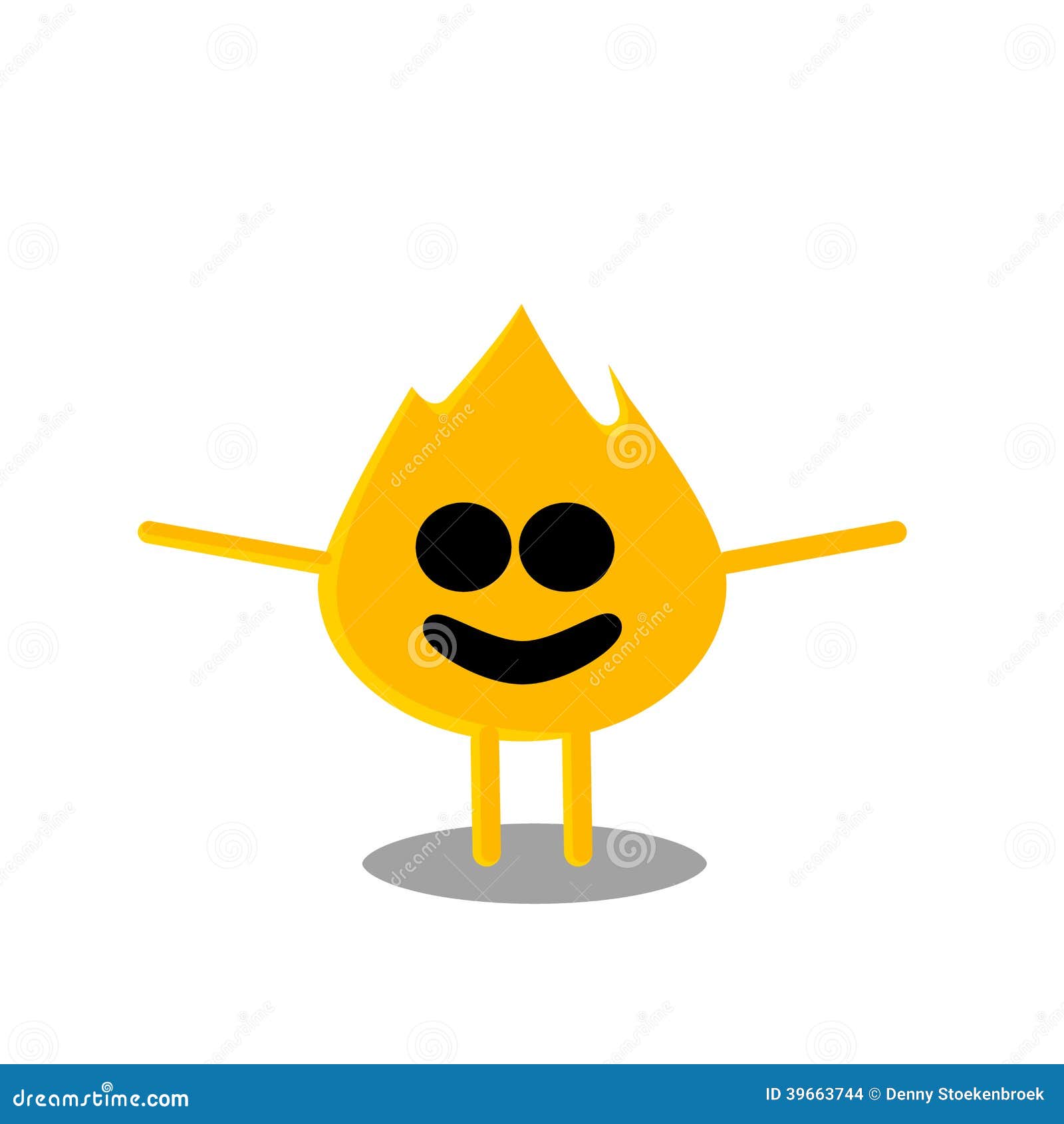 Fire! stock illustration. Illustration of yellow, happy - 39663744