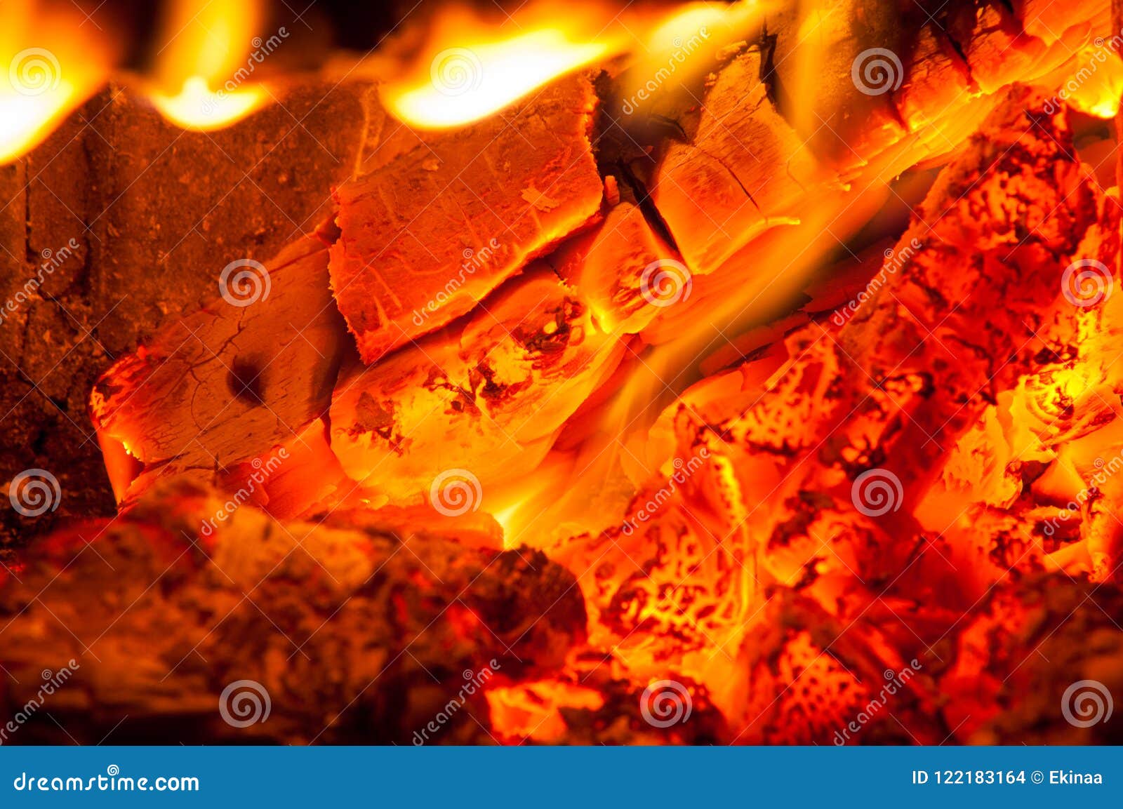 Fire stock photo. Image of closeup, inferno, fireplace - 122183164