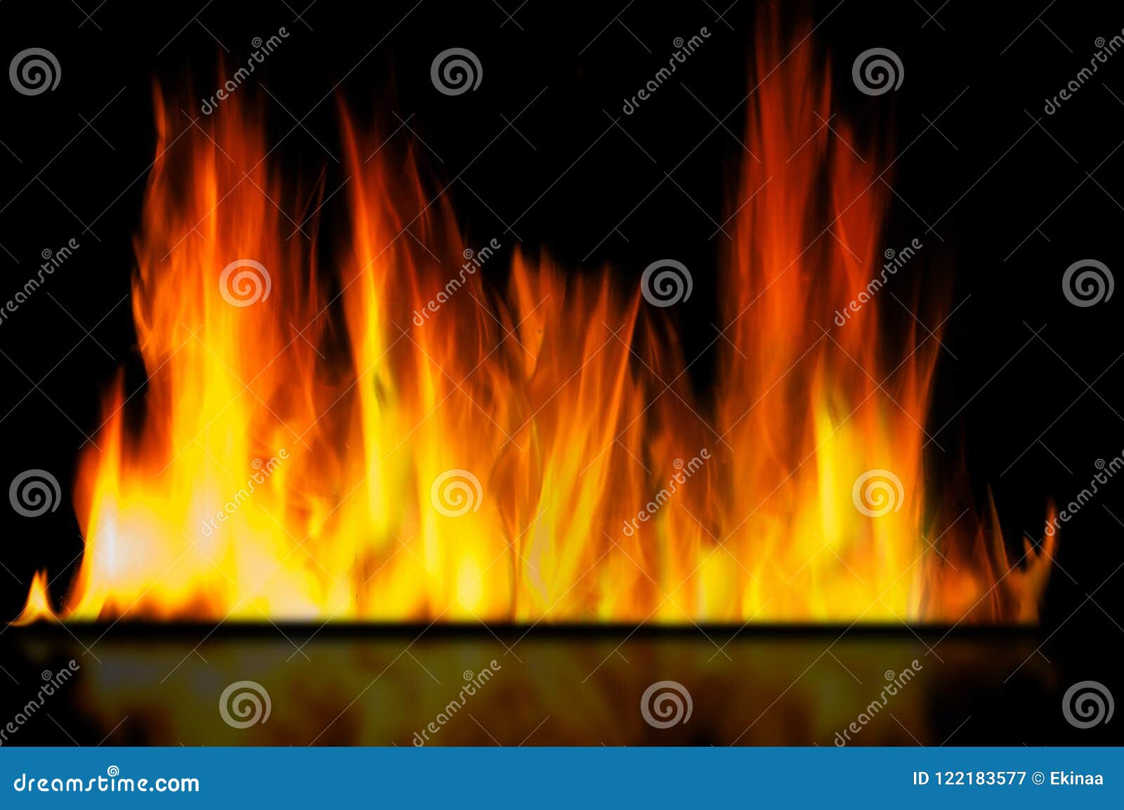 Fire stock image. Image of detail, heat, bonfire, danger - 122183577