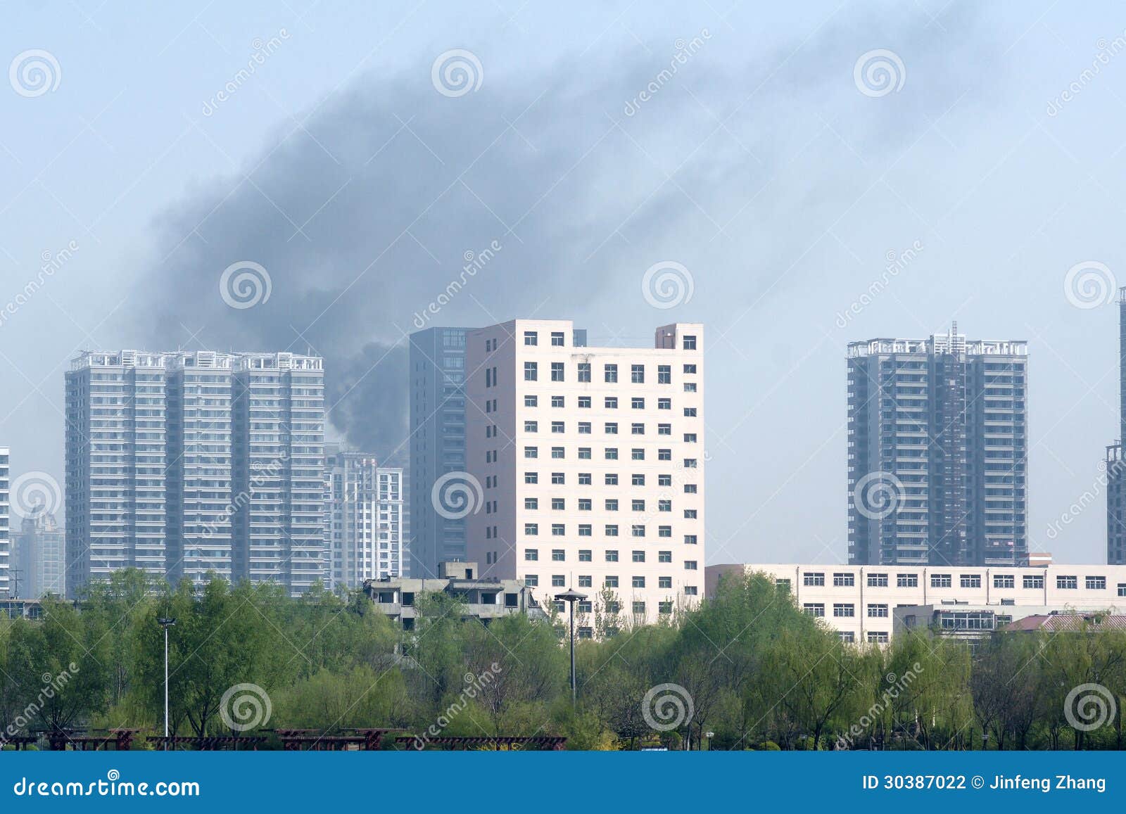 Fire disaster stock photo. Image of danger, urban, trees - 30387022