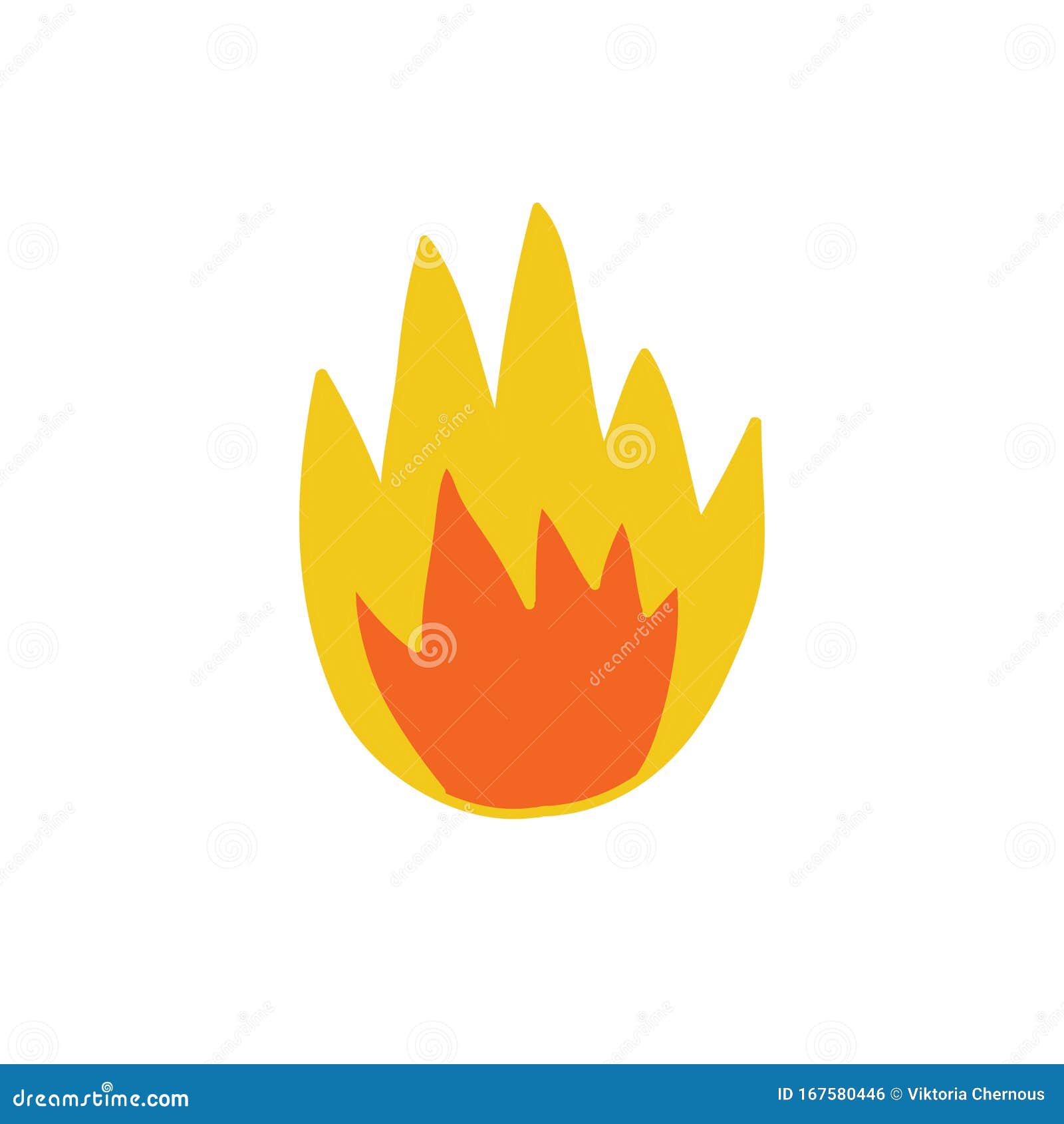 Fire Doodle Icon Vector Han Draw Stock Photo | CartoonDealer.com #141339420