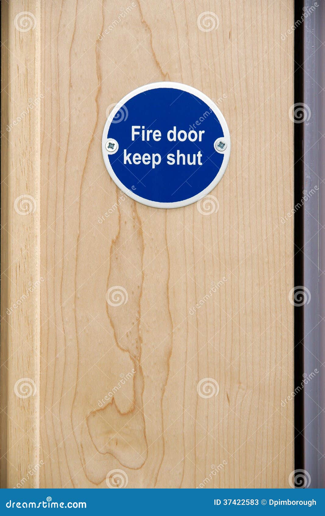 Fire door keep shut stock image. Image of safe, business - 37422583