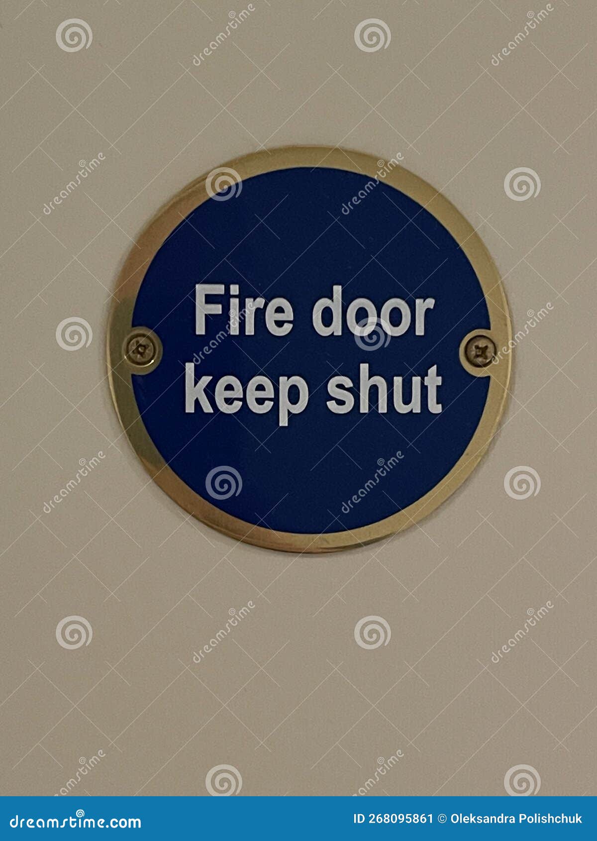 Fire door sign stock image. Image of fire, danger, warning - 268095861