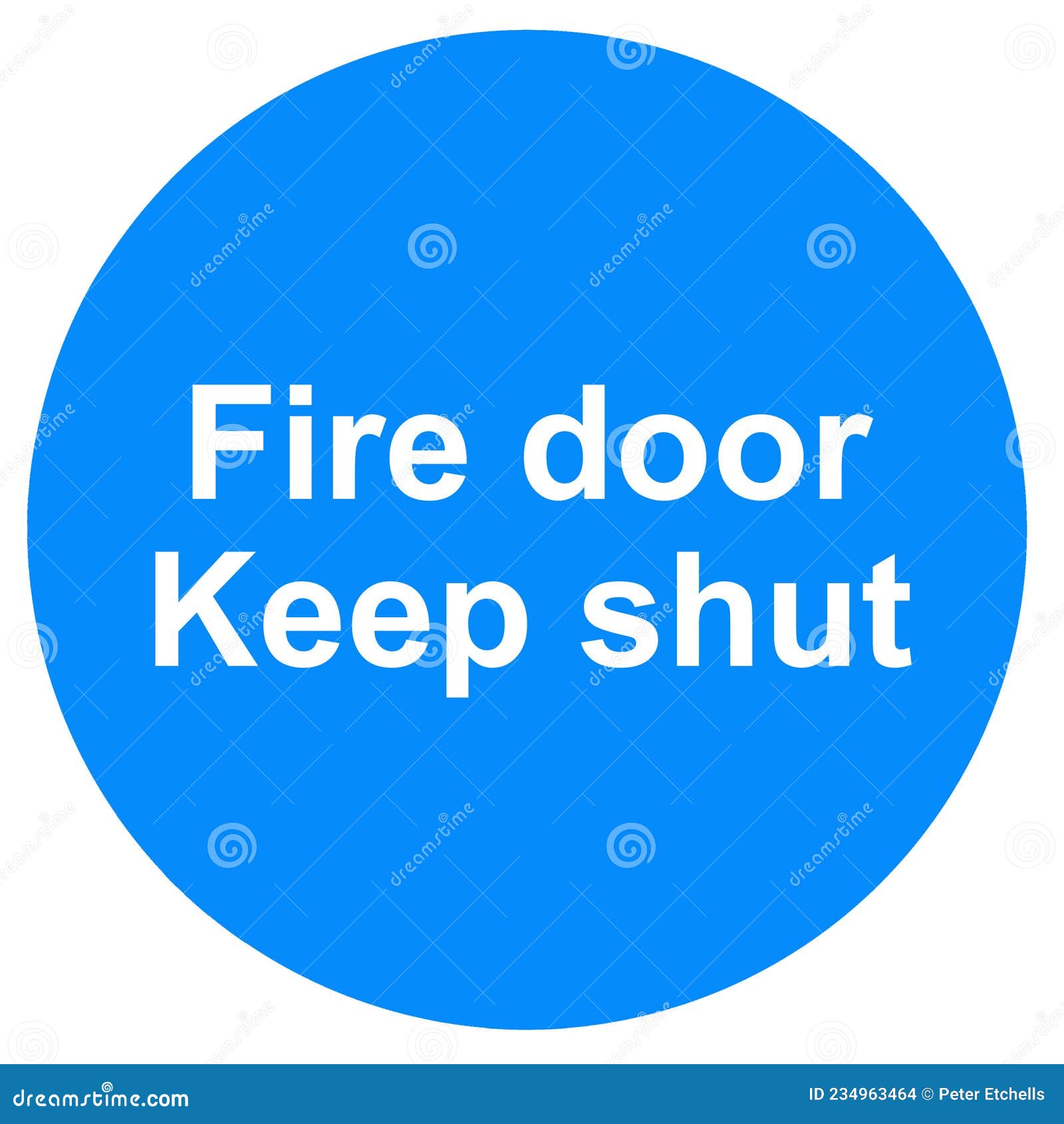 Fire door sign stock vector. Illustration of door, care - 234963464