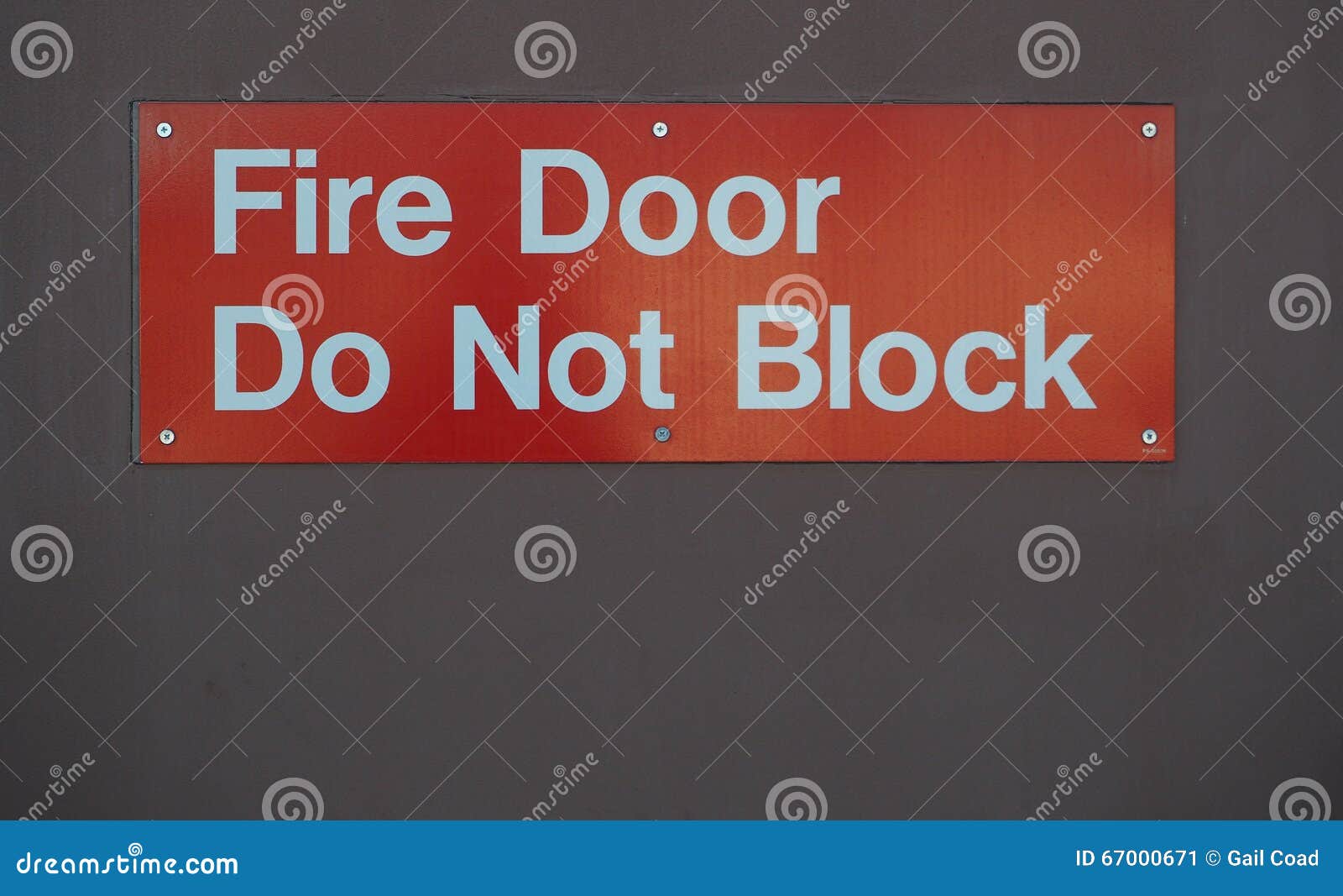 Fire Door Sign stock image. Image of clear, background - 67000671