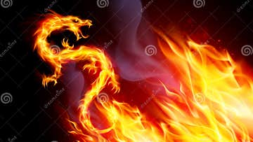 Fire Dragon stock vector. Illustration of china, combustion - 136929175