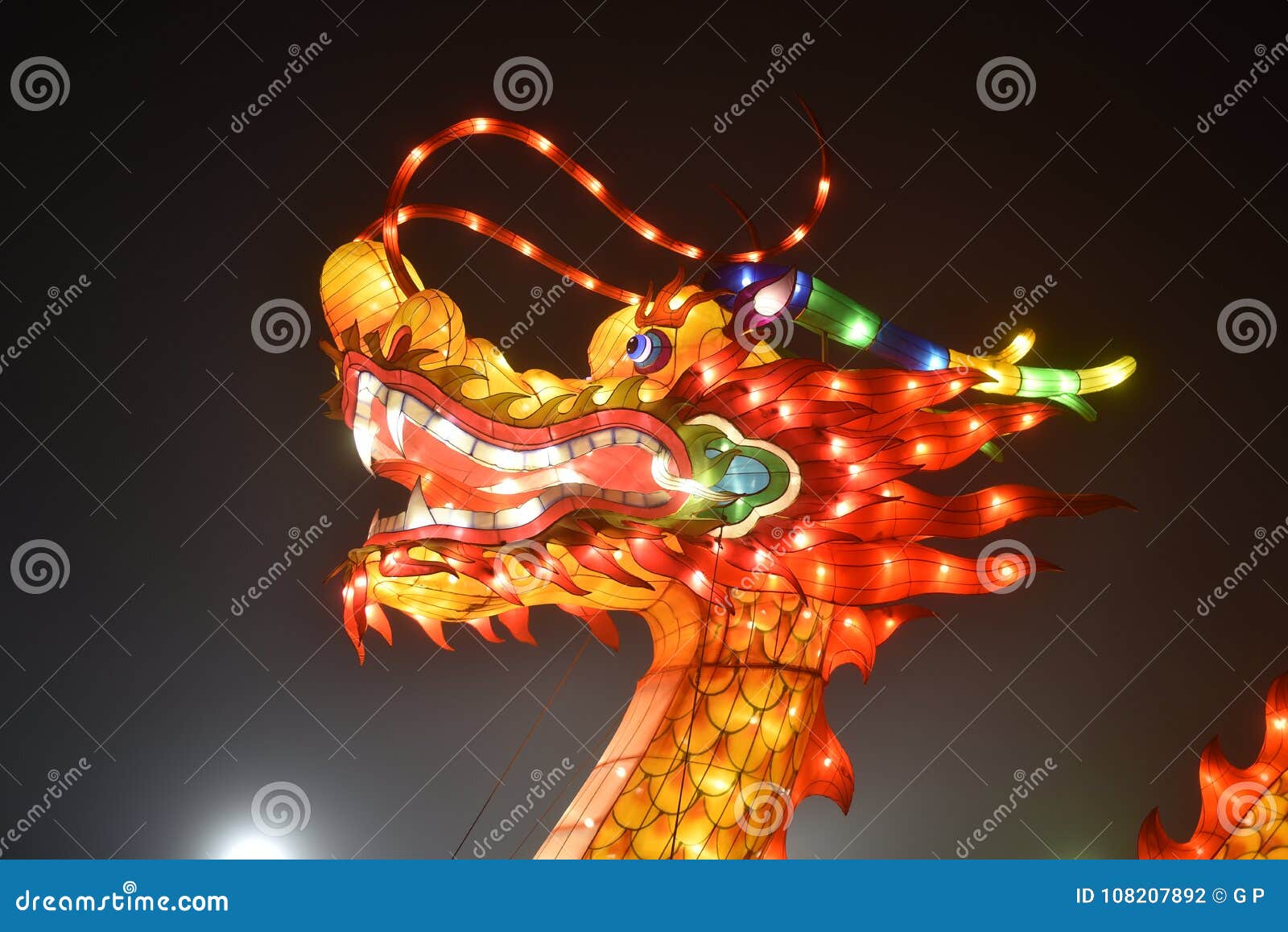 A Fire Dragon stock photo. Image of entertainment, calendar - 108207892