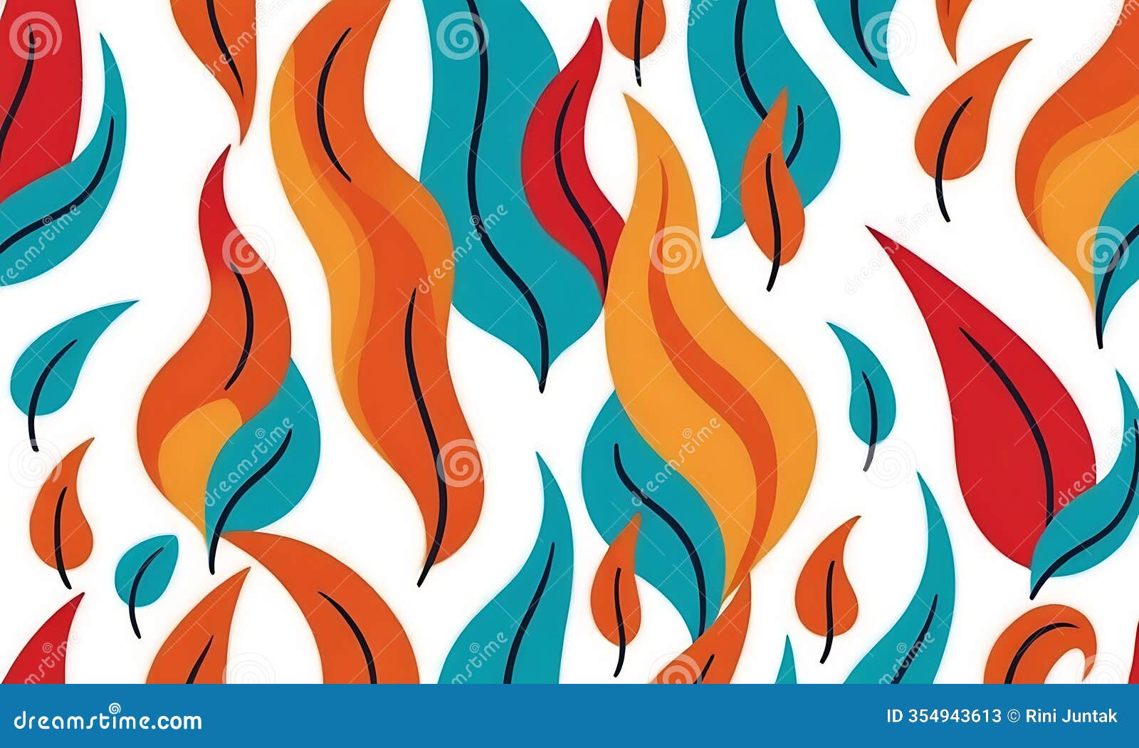 Fire Drawing Pattern Illustration, Gradient Abstract Texture. Stock ...