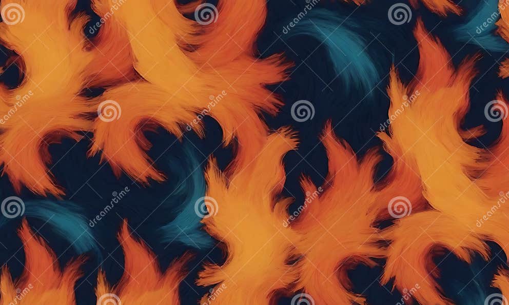 Fire Drawing Pattern Illustration, Gradient Abstract Texture. Stock ...