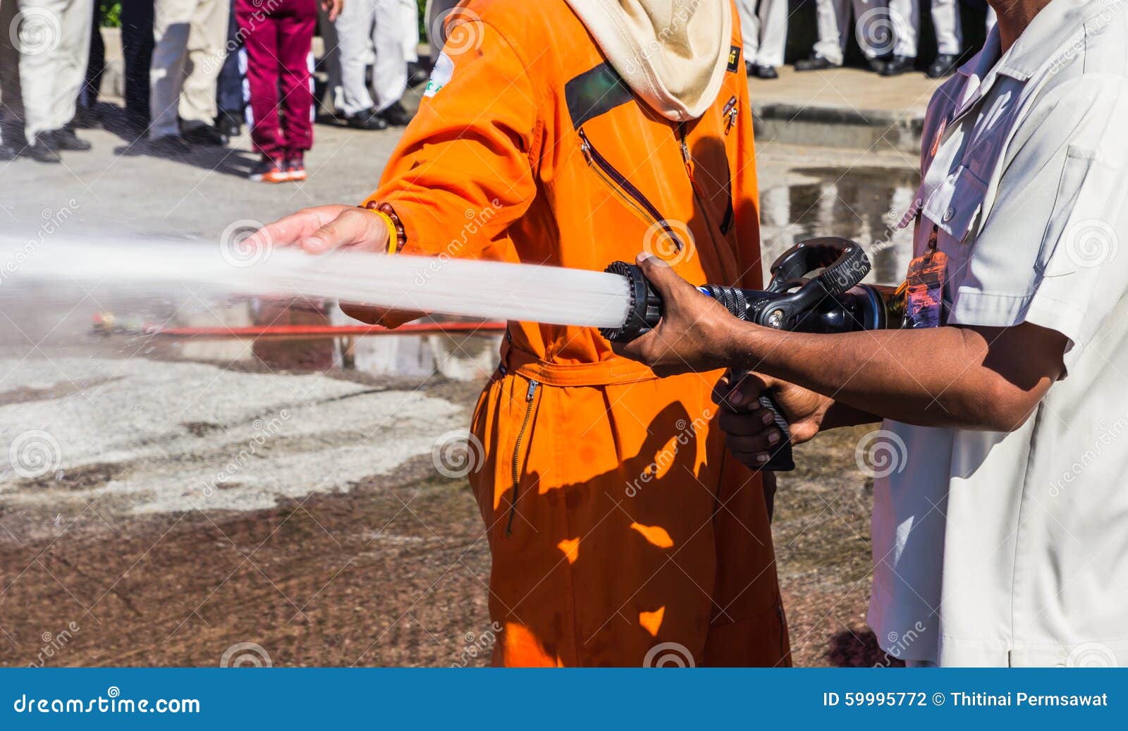 The fire drill stock photo. Image of energy, emergency - 59995772