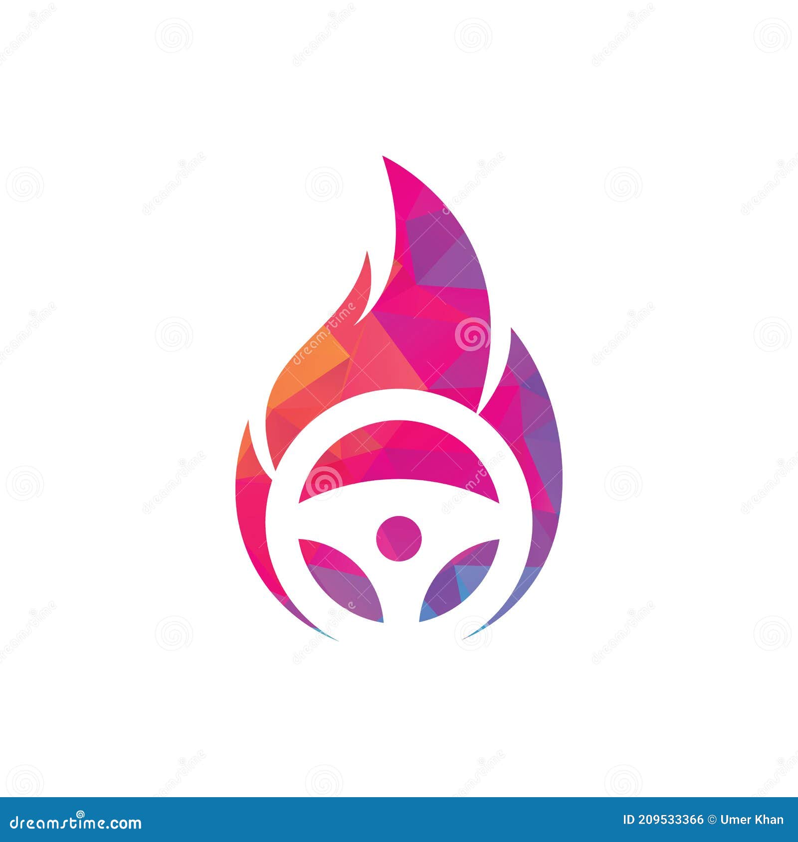 Fire Driver Logo Vector Design Template. Stock Vector - Illustration of ...