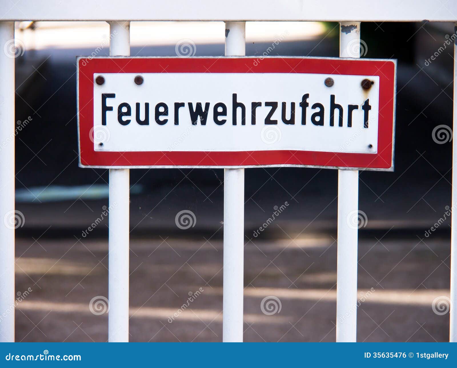 Fire Driveway Sign Stock Image | CartoonDealer.com #38637073