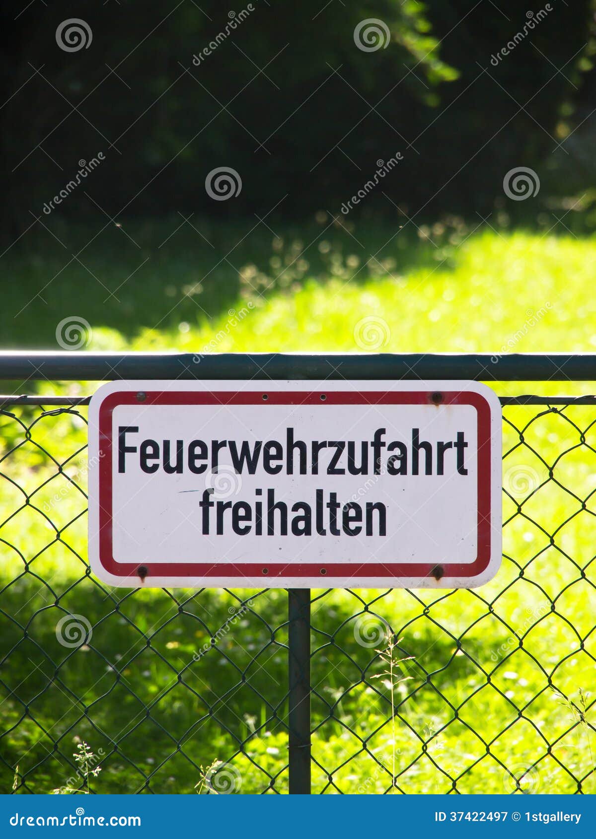 Fire Driveway Sign Stock Image | CartoonDealer.com #38637073